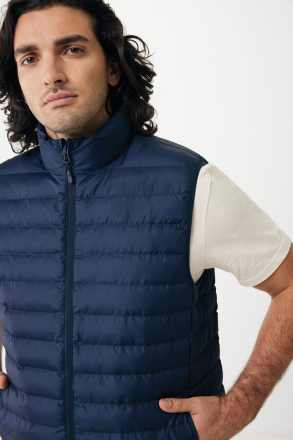 Meru men recycled polyester bodywarmer, navy - Iqoniq